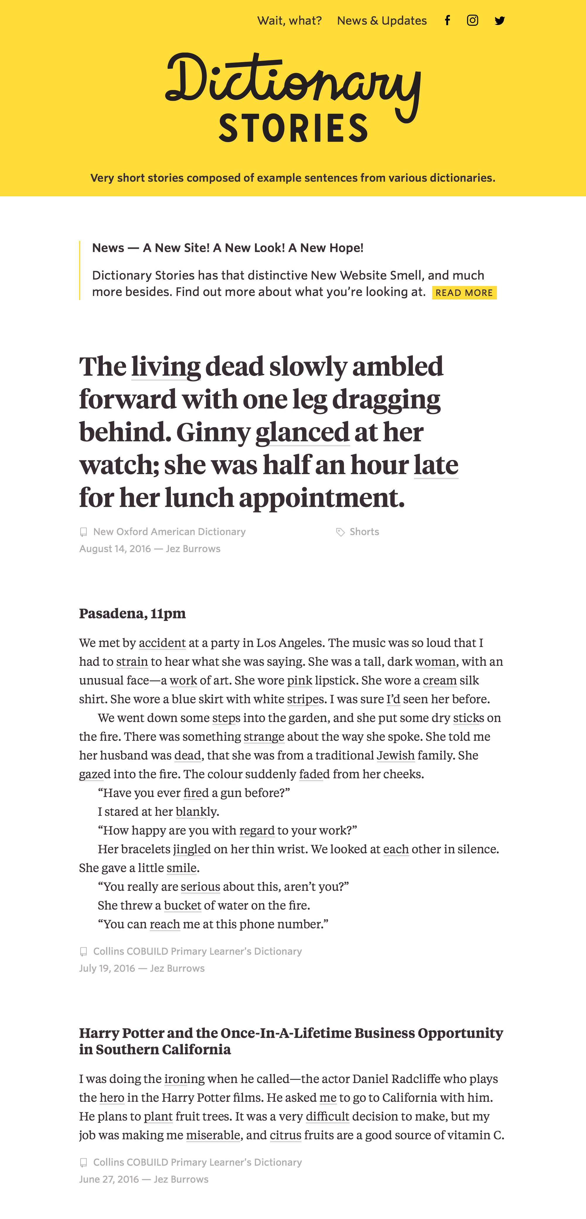 Cactuslab · Work · Dictionary Stories